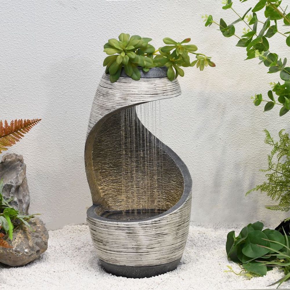 Udara Rain Abstract Fountain - Lux Garden